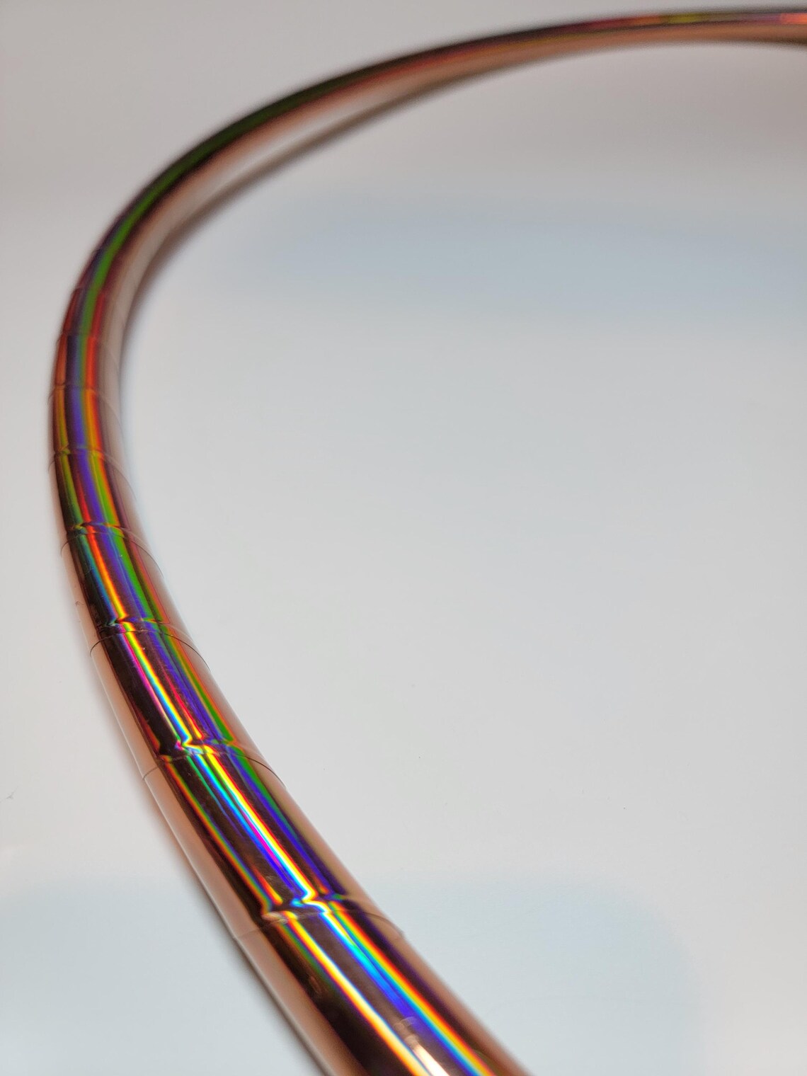 Rose Gold Rainbow Taped Hoop - Etsy