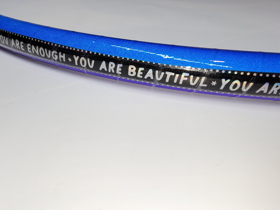 Affirmations Coinflip Reflective Taped Hoop - Etsy