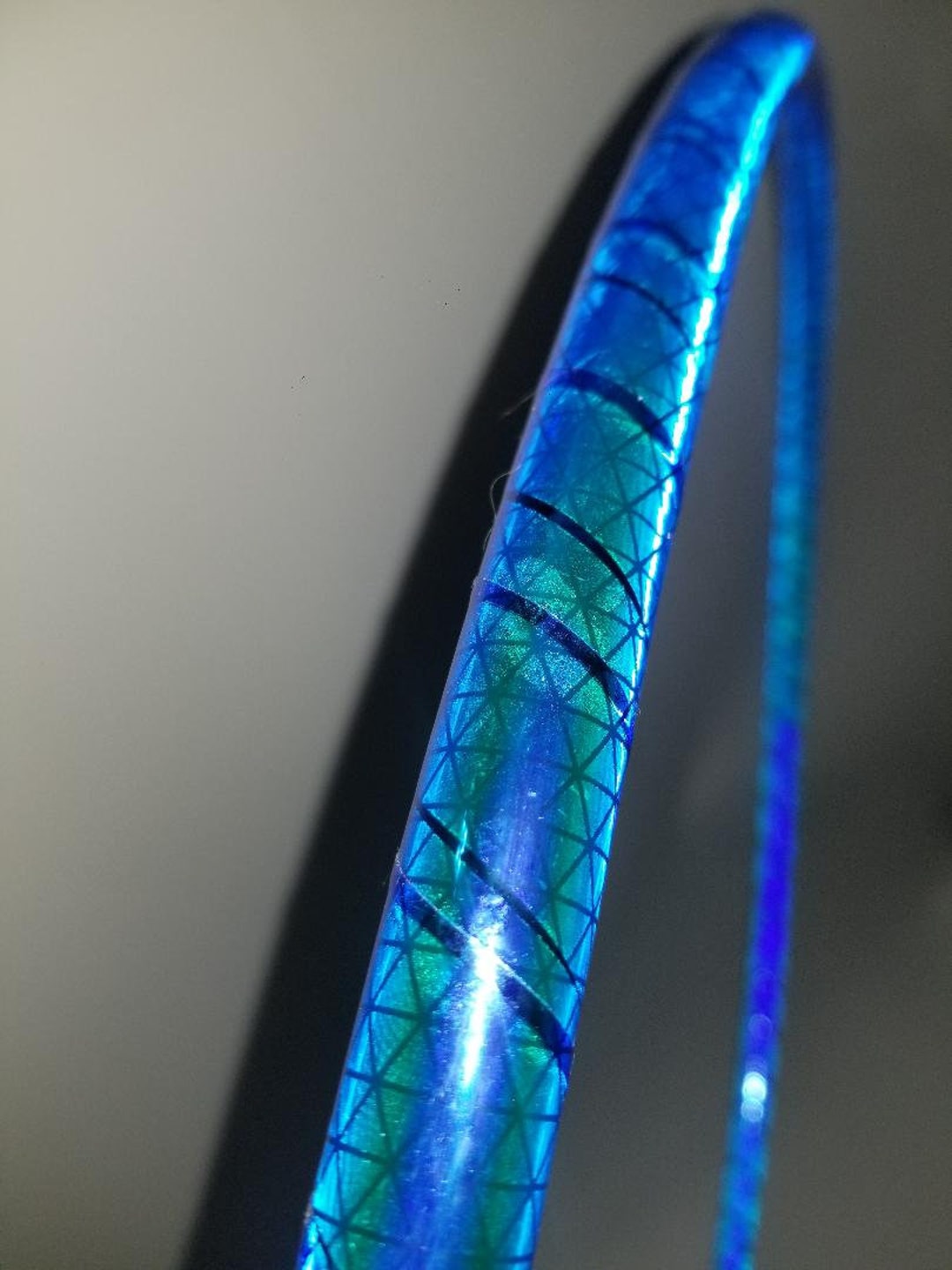 Totally Tubular Blue Reflective Color Morph Taped Hoop - Etsy