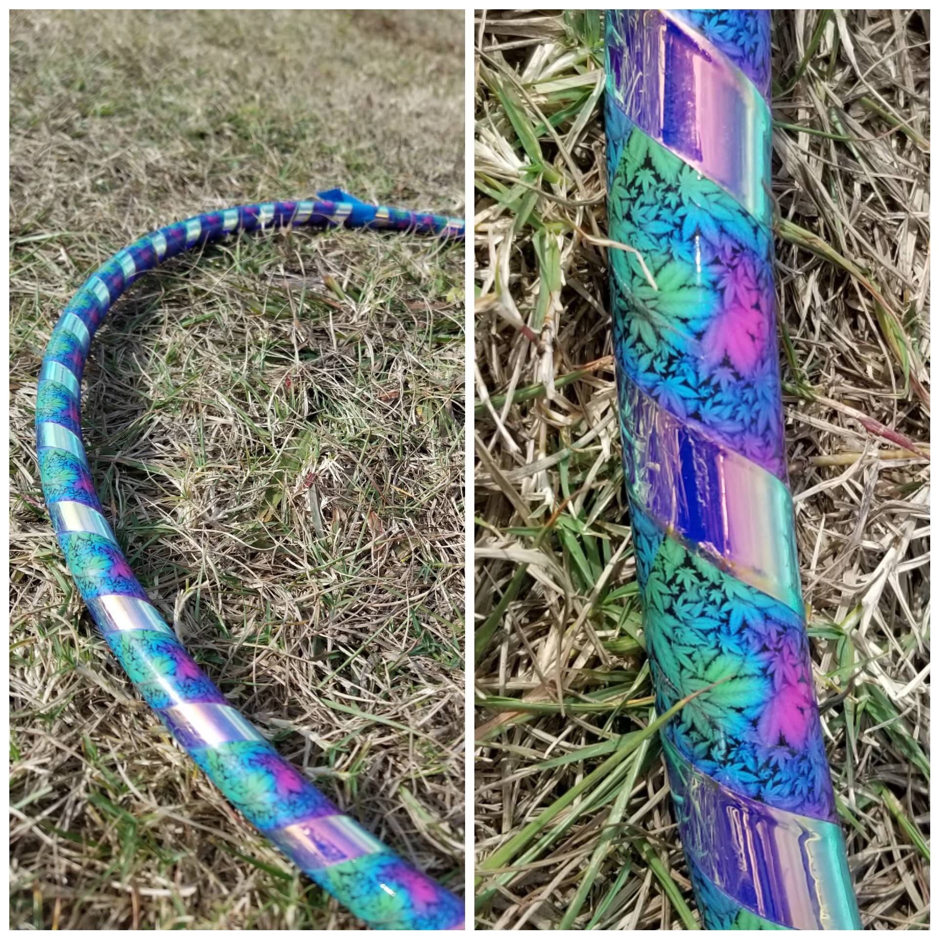 Purple Ganja Bright Night Reflective Taped Hoop - Etsy