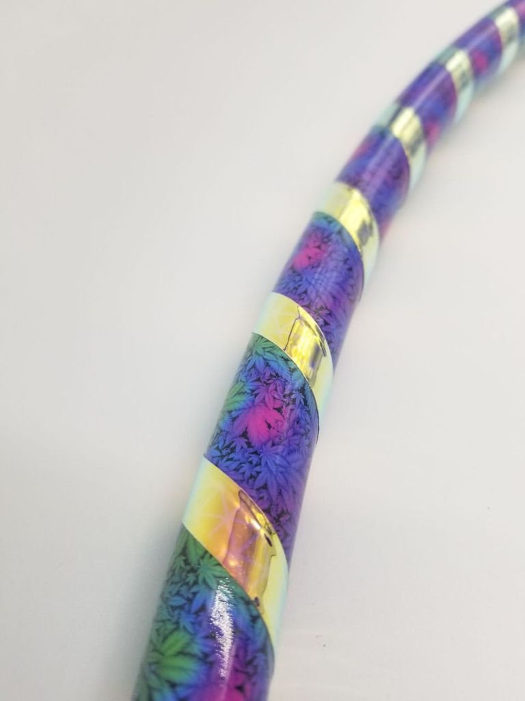 Purple Ganja Bright Night Reflective Taped Hoop - Etsy