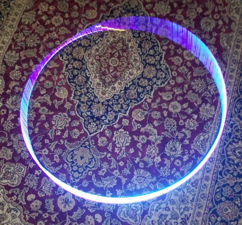 Portal Spillage Reflective Color Morph Taped Hoop / Travel | Etsy