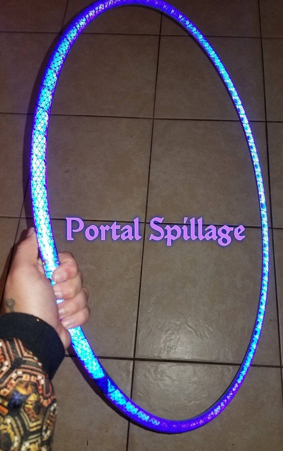 Portal Spillage Reflective Color Morph Taped Hoop / Travel | Etsy