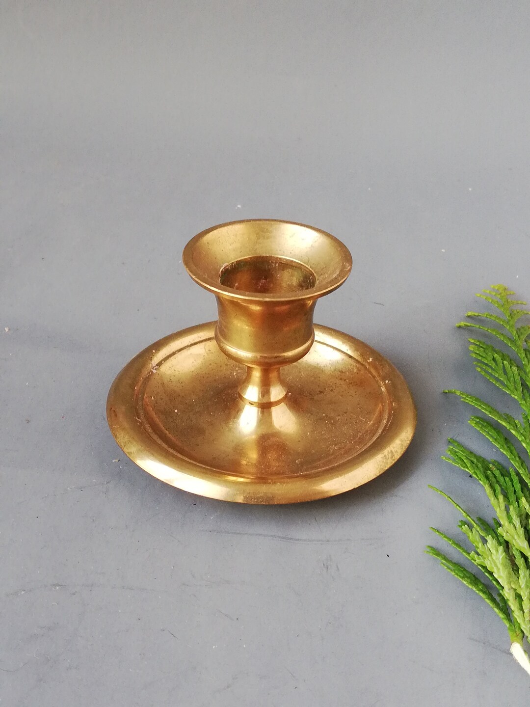 Small Brass Candle Holder, Brass Candlestick for Romantic Hours ...