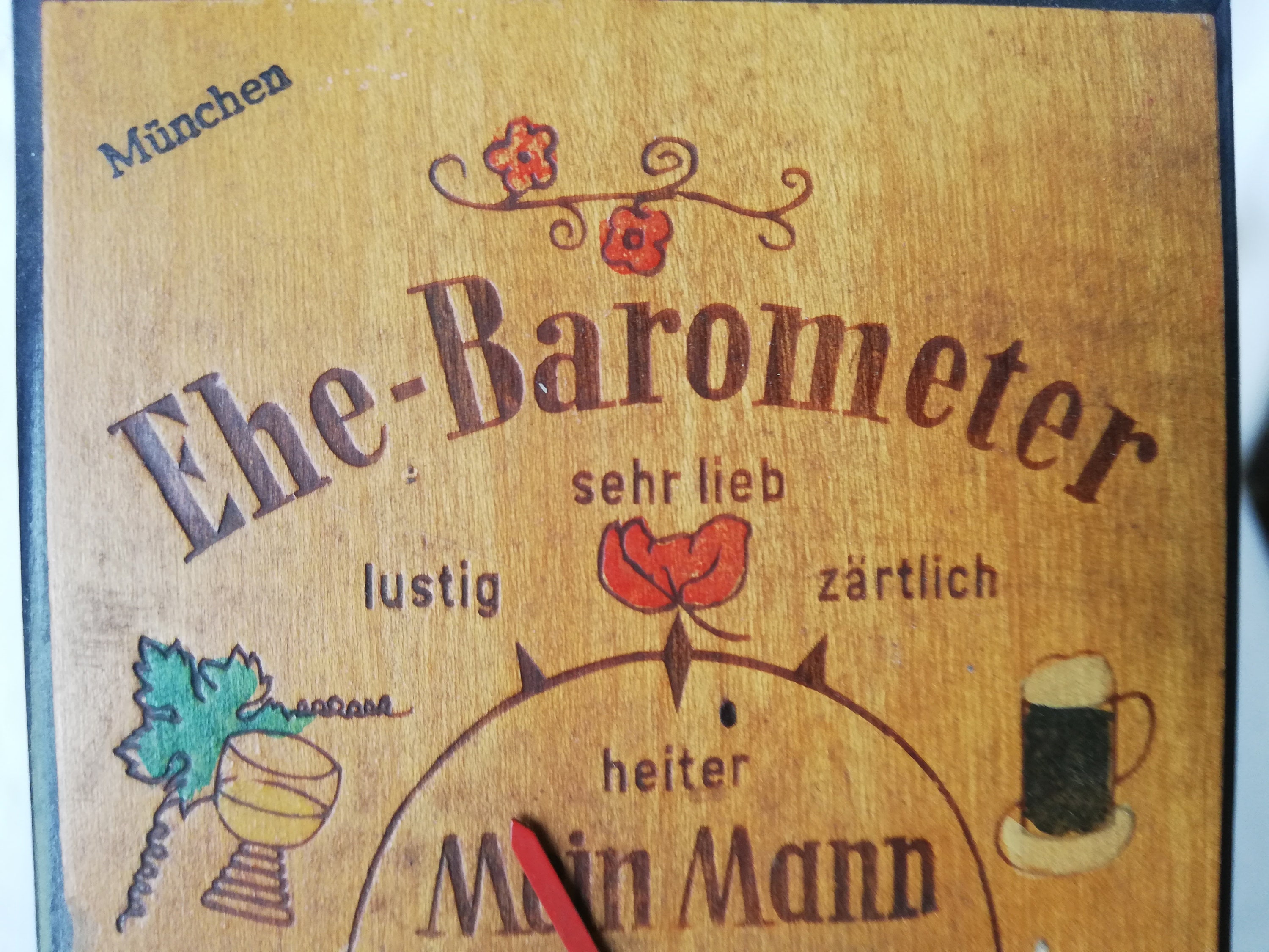 Funny Marriage Barometer From Bavaria Vintage - Etsy