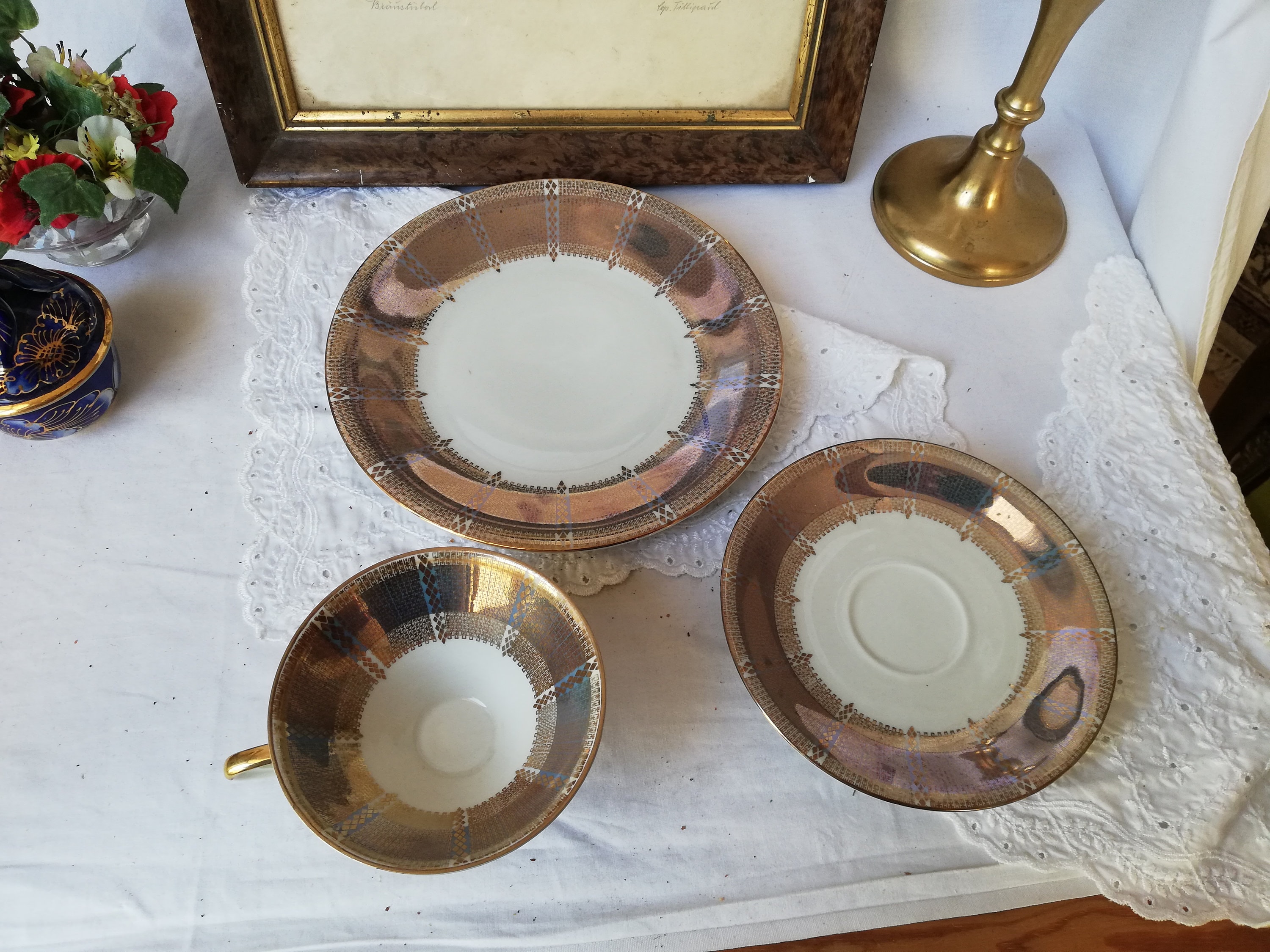 Three-piece Tea Service. Cup, Saucer and Plate. Vintage Germany - Etsy