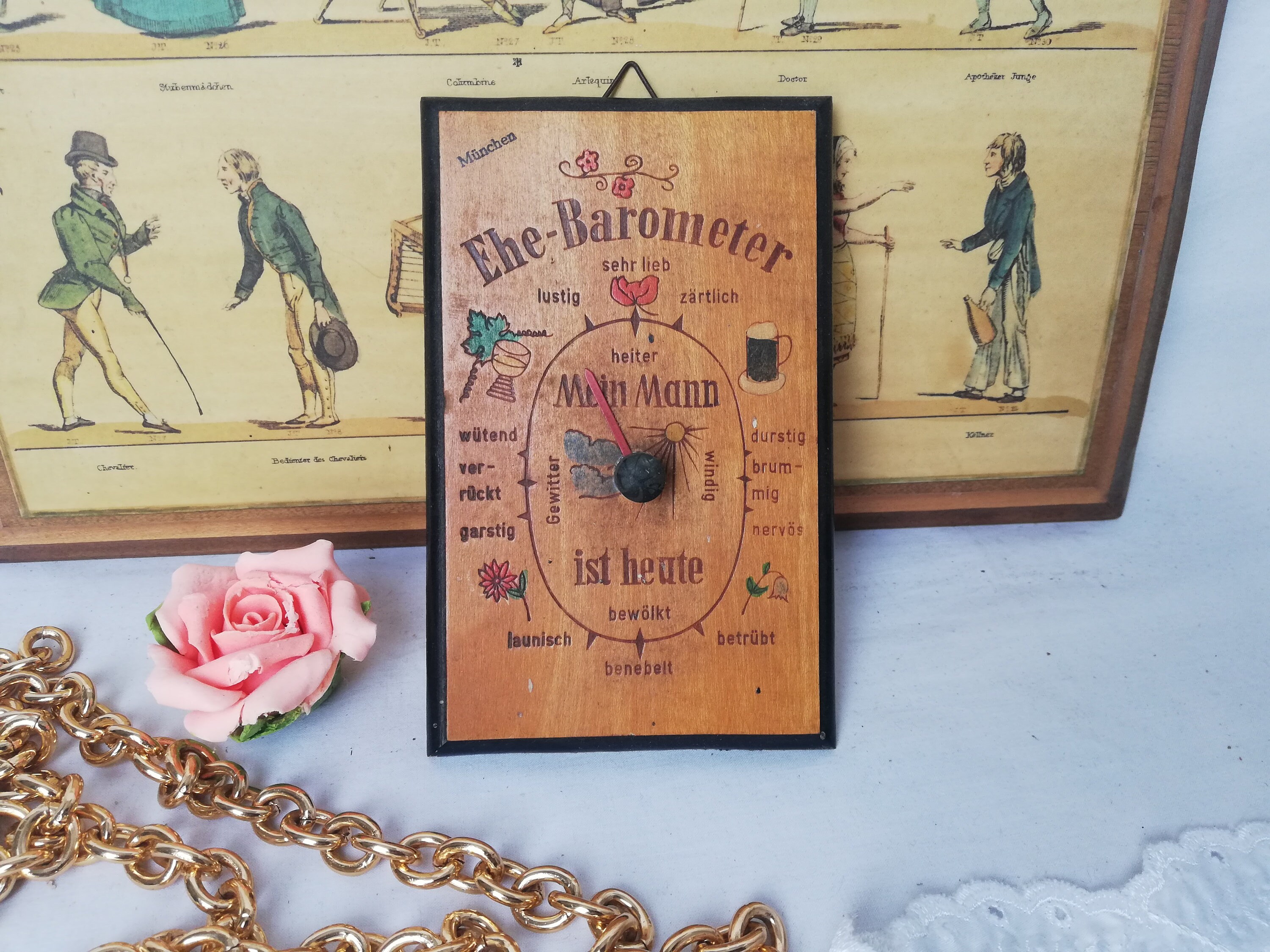 Funny Marriage Barometer From Bavaria Vintage - Etsy