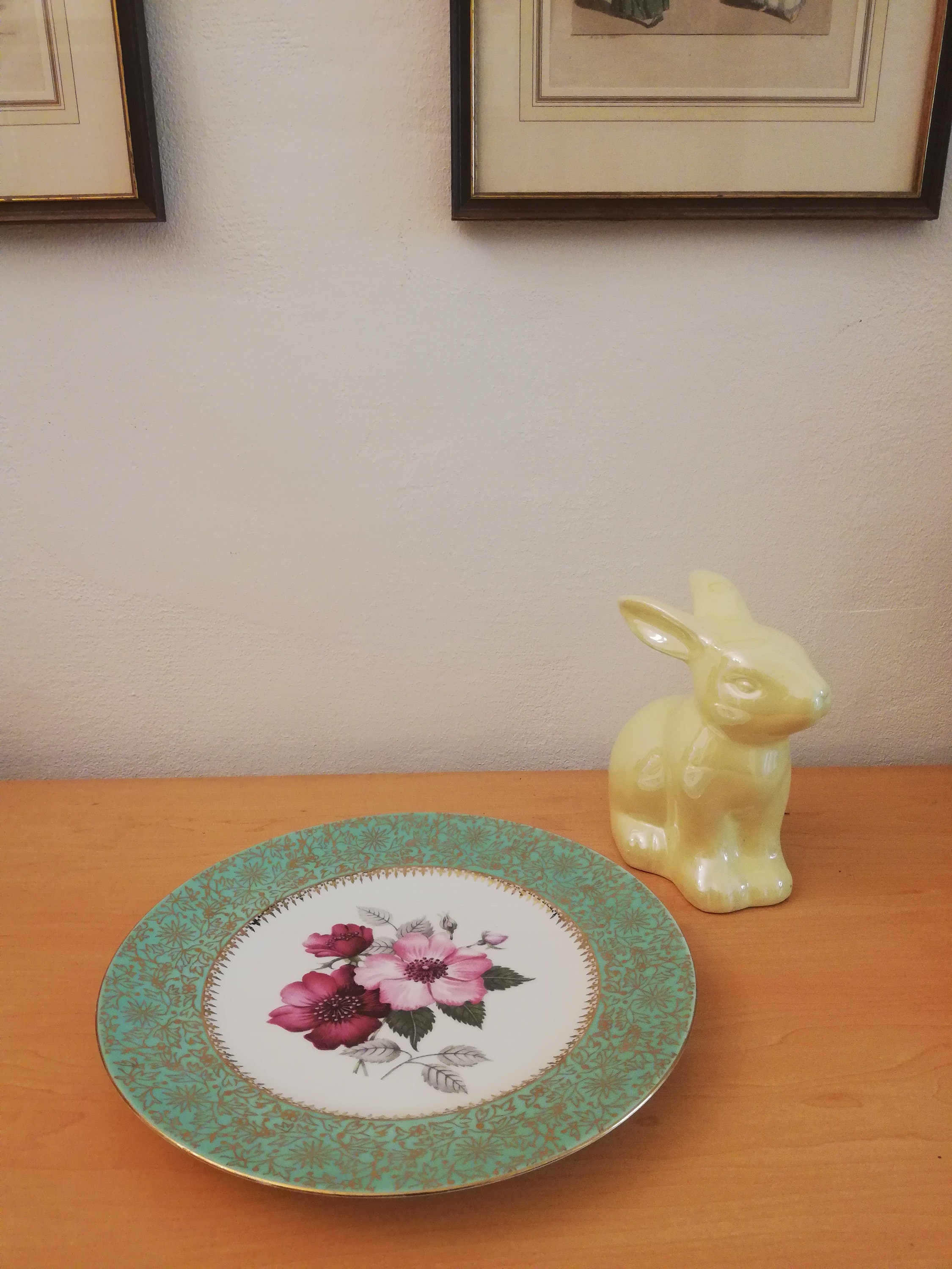 Bohemian Plate With Floral Motifs, Pirkenhammer Porcelain Plate From ...
