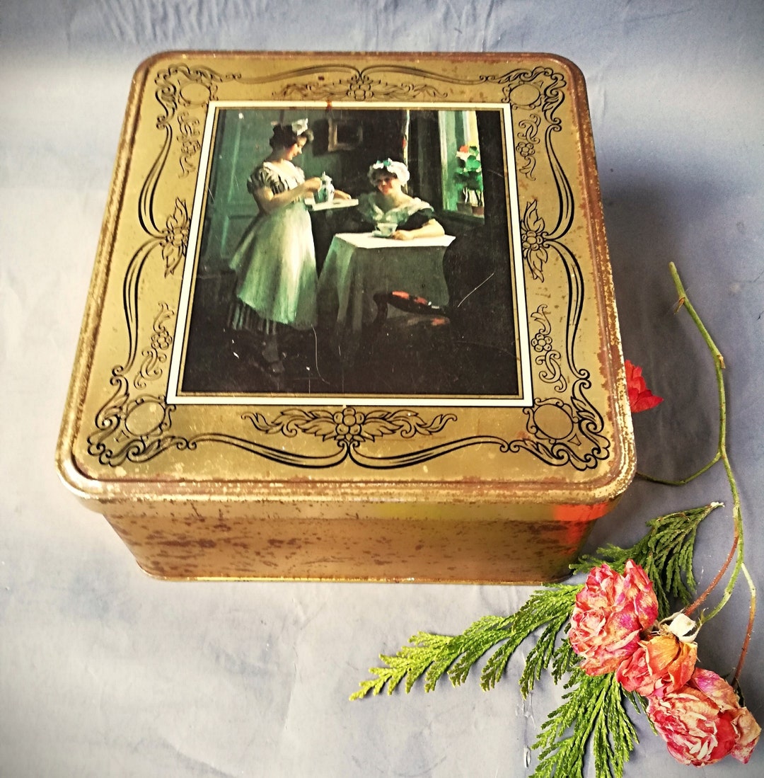 Antique Tin Can From Julius Meinl Coffee, Austrian Tin Box for High ...