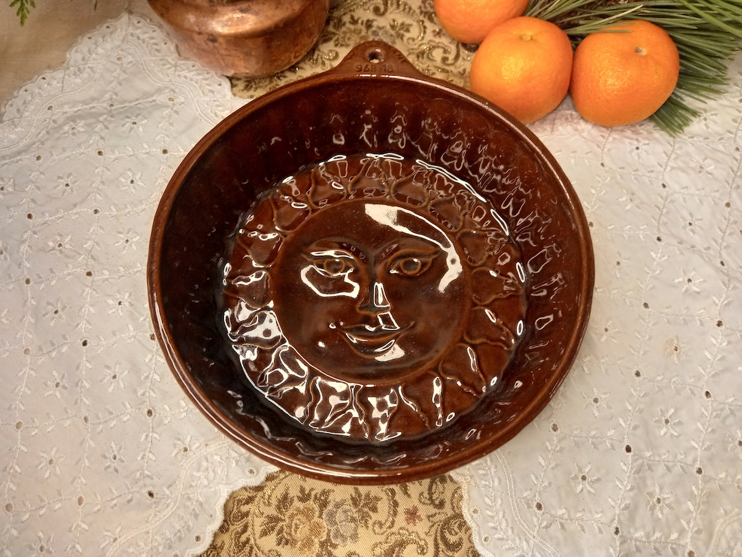 Ceramic Baking Pan With a Stamped Face for Personal Use or as a Gift ...