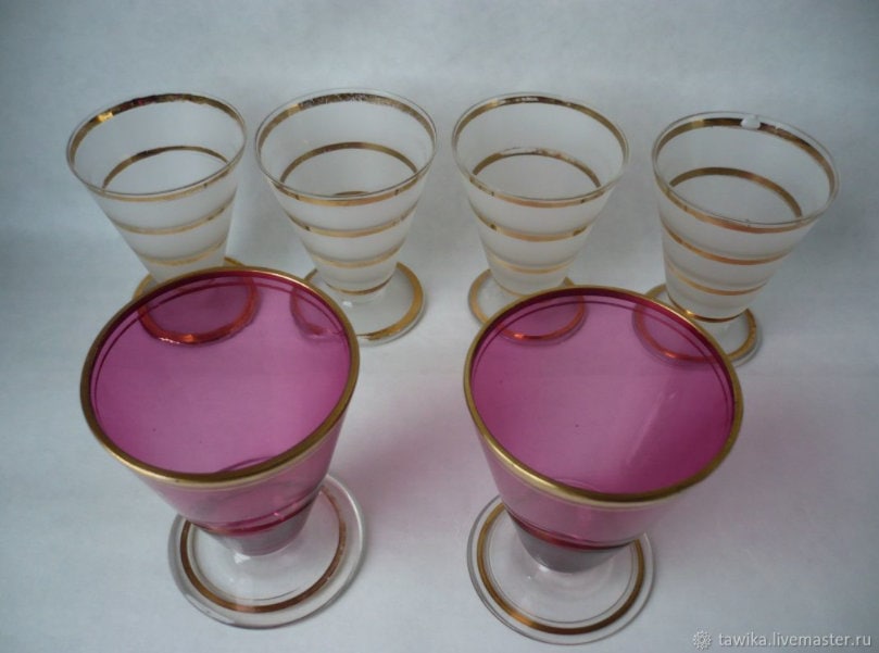 Shot Glass In The Russian Lafitnik Style Glass Austria Etsy