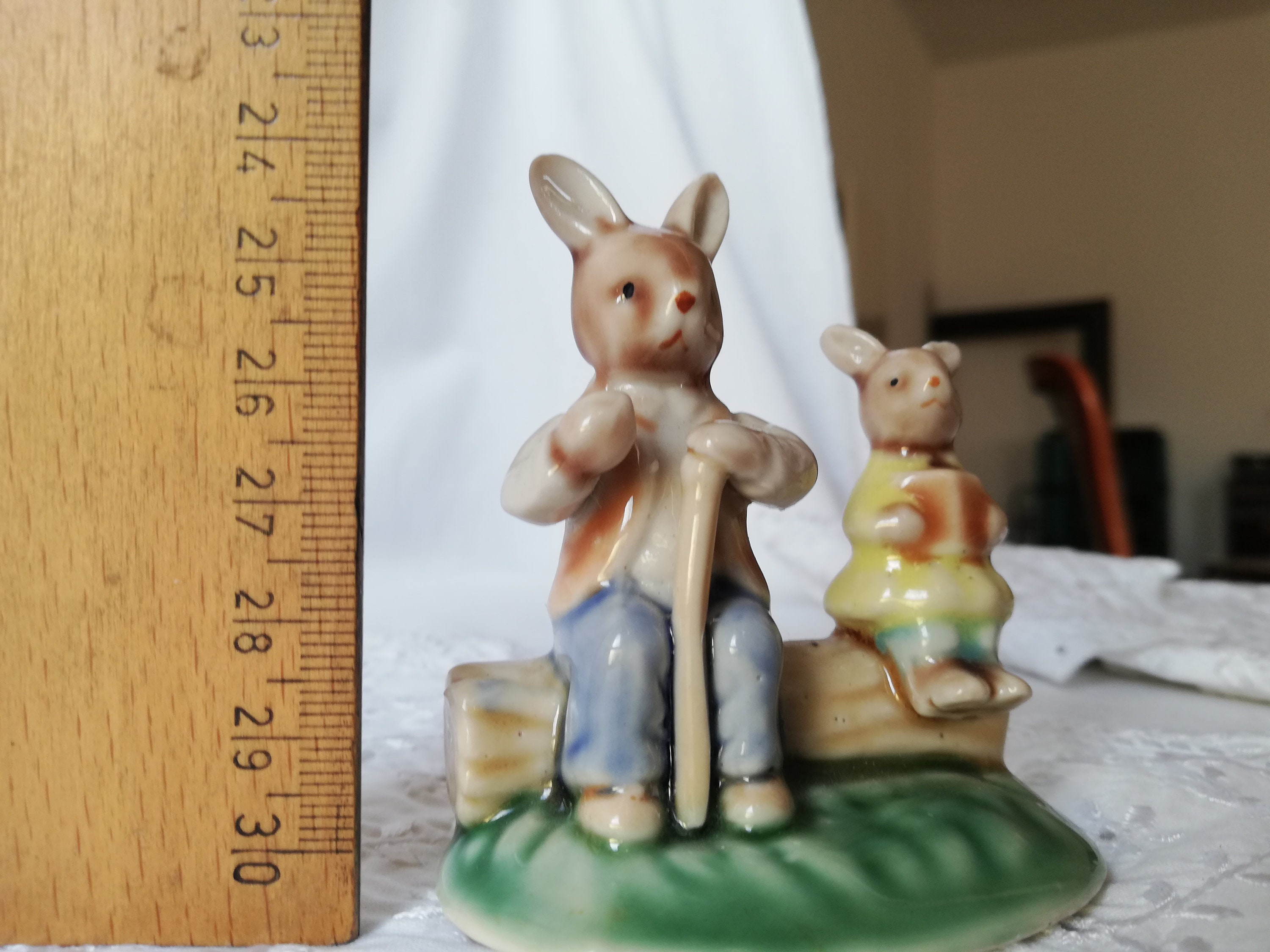 Porcelain Figure With Two Rabbits From Austria, Vintage - Etsy UK