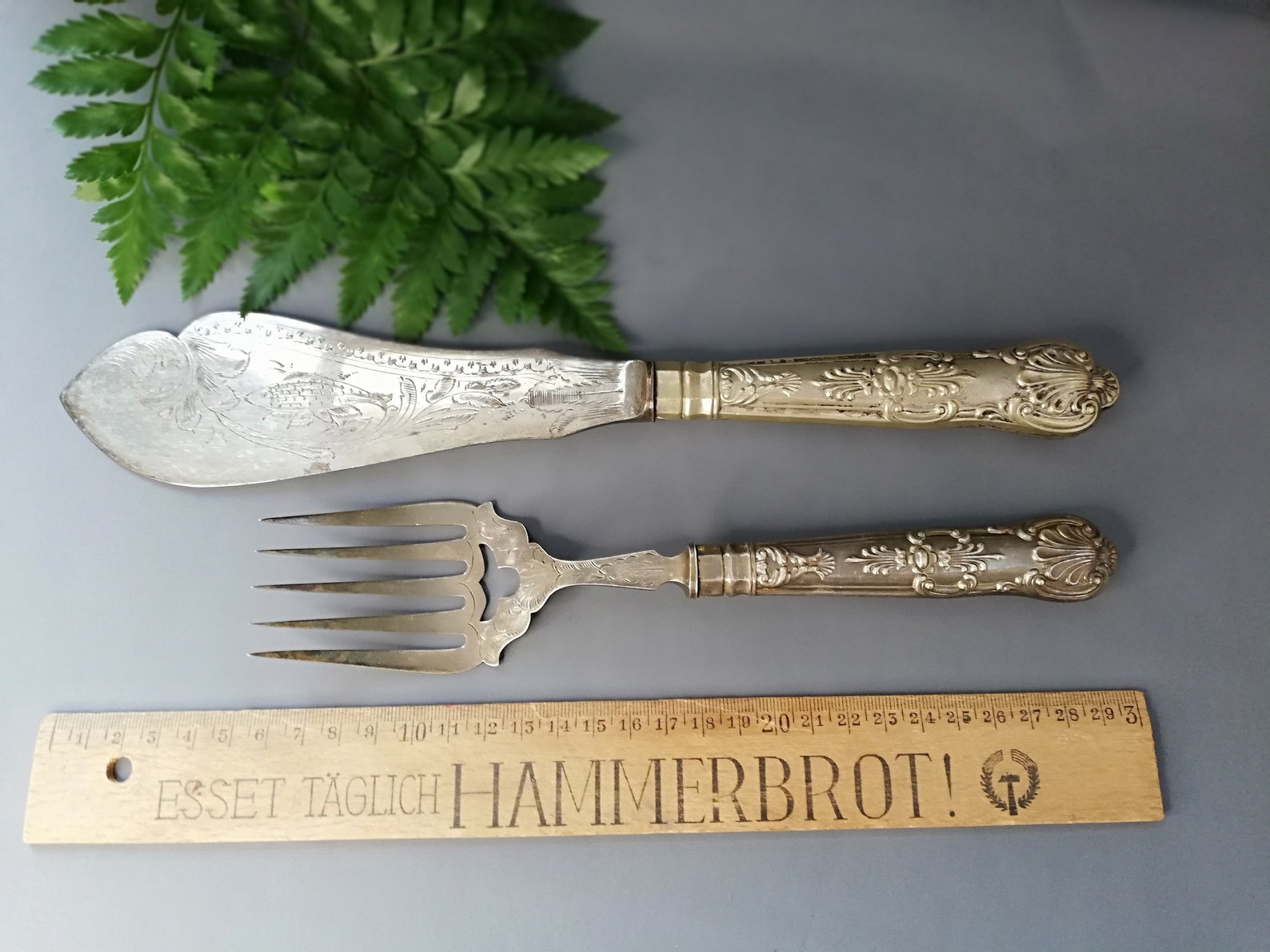Antique Cutlery, Knife and Fork, for Serving, Vintage, Germany - Etsy