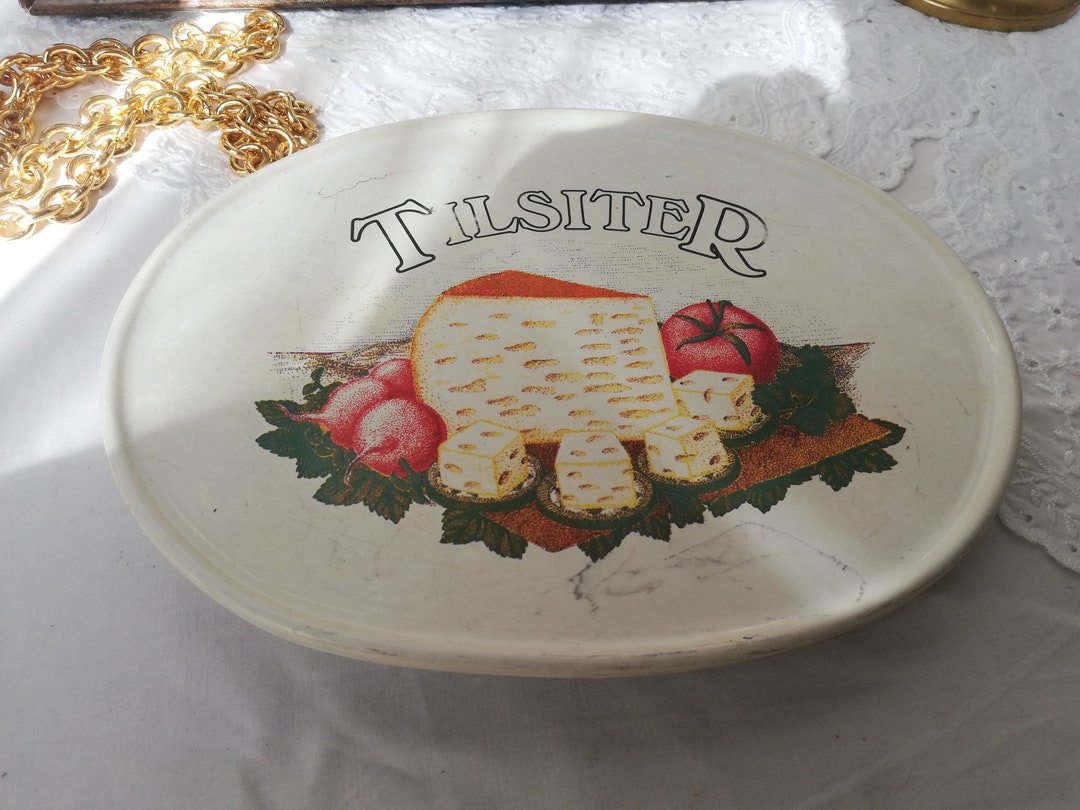 Cheese Plate for Serving Spicy Cheese With Red Wine. Germany, Vintage ...
