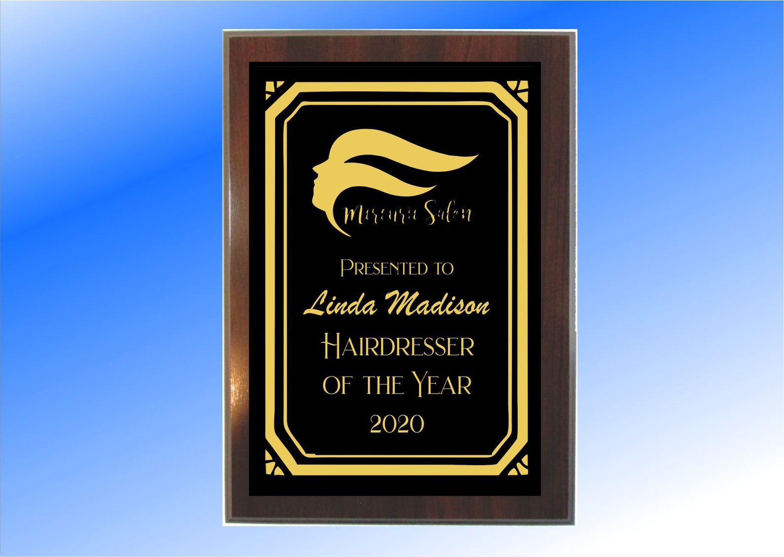 Engraved Plaque Custom Engraved Award Plaque Personalized | Etsy