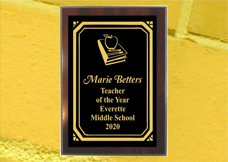Engraved Plaque Custom Engraved Award Plaque Personalized - Etsy