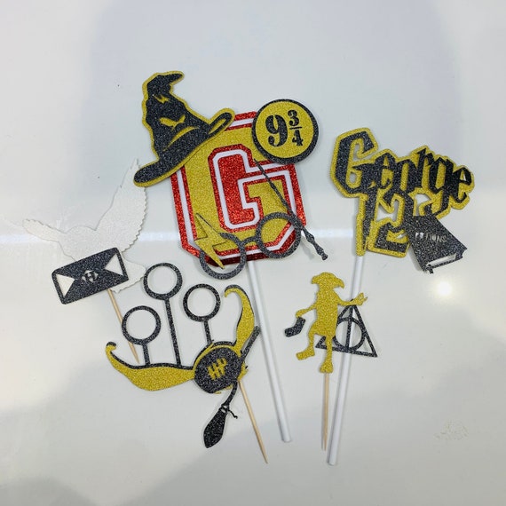 Harry Potter Inspired Cake Topper. Gyffindor Hedwig Dobby | Etsy