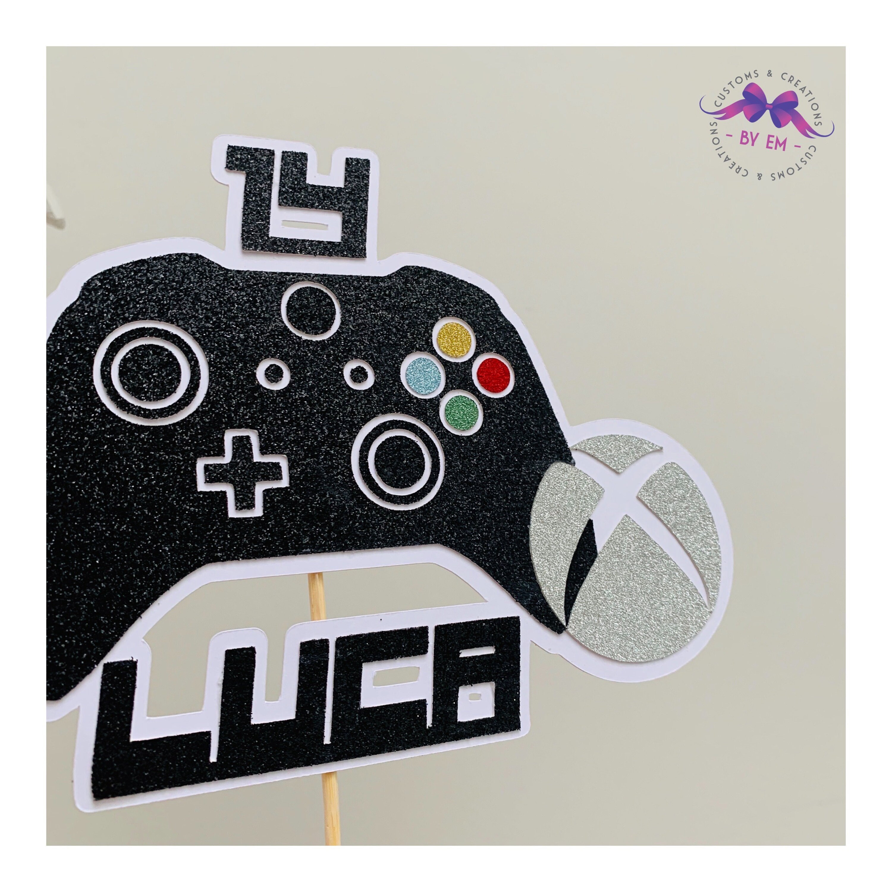 Topper de pastel inspirado en Xbox. Topper de pastel de | Etsy