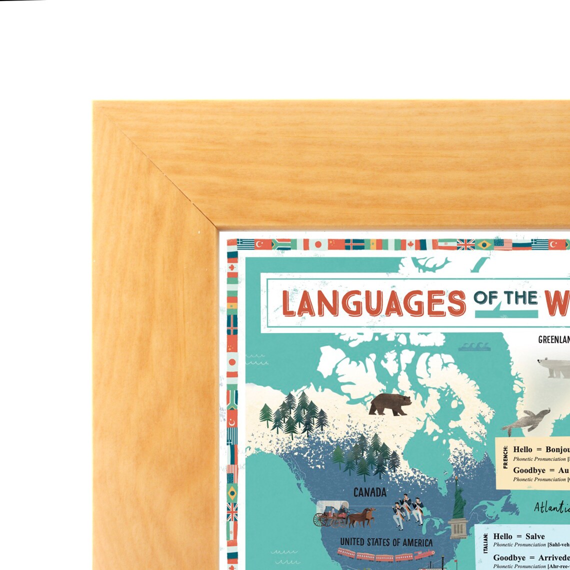 Prisoners of Geography Languages of the World Map Educational for ...