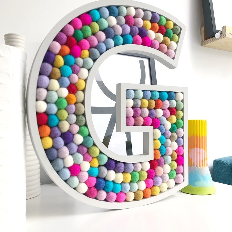 Rainbow Letters - Etsy