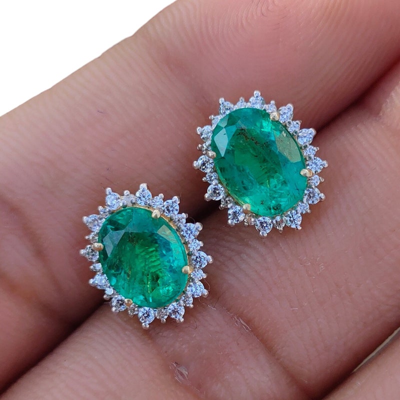 Emerald Earrings - Etsy