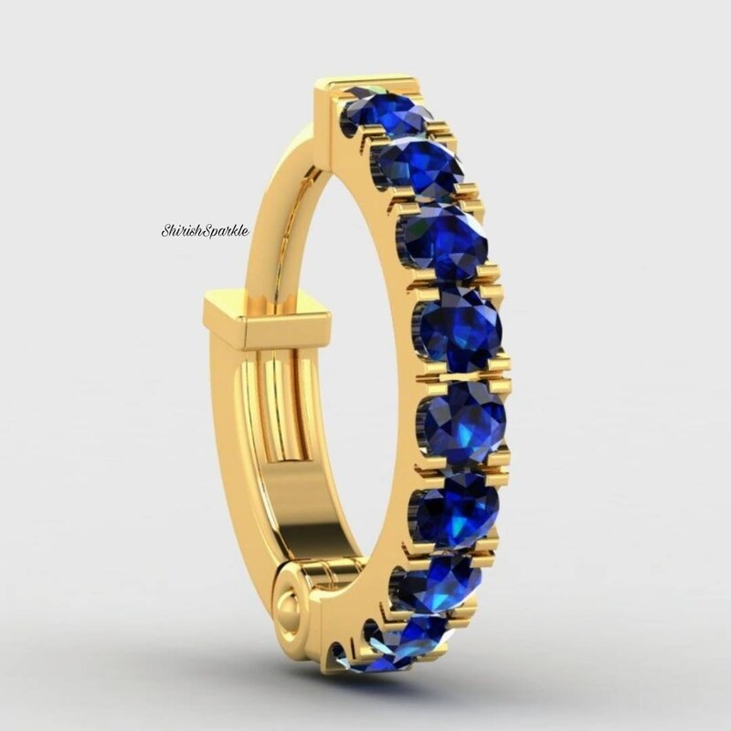 Blue Nose Ring - Etsy