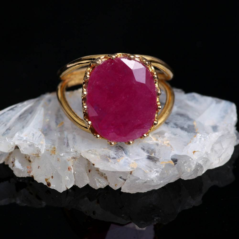 Pink Sapphire Engagement Ring 14kt Solid Gold Wedding Ring - Etsy
