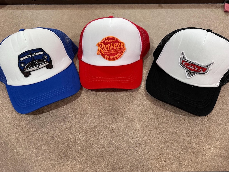 Cars Trucker Hat - Disney Cars - Disney Cars Inspired Hats - Cars 1 2 3 ...