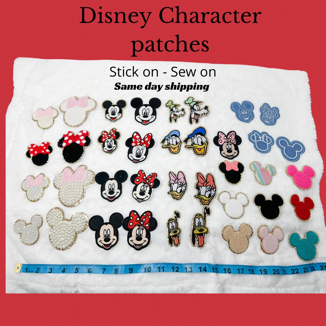 Disney Character Patches - Stick on Patches - Stoney Clover Lane Dupes - Mickey Mouse and ...