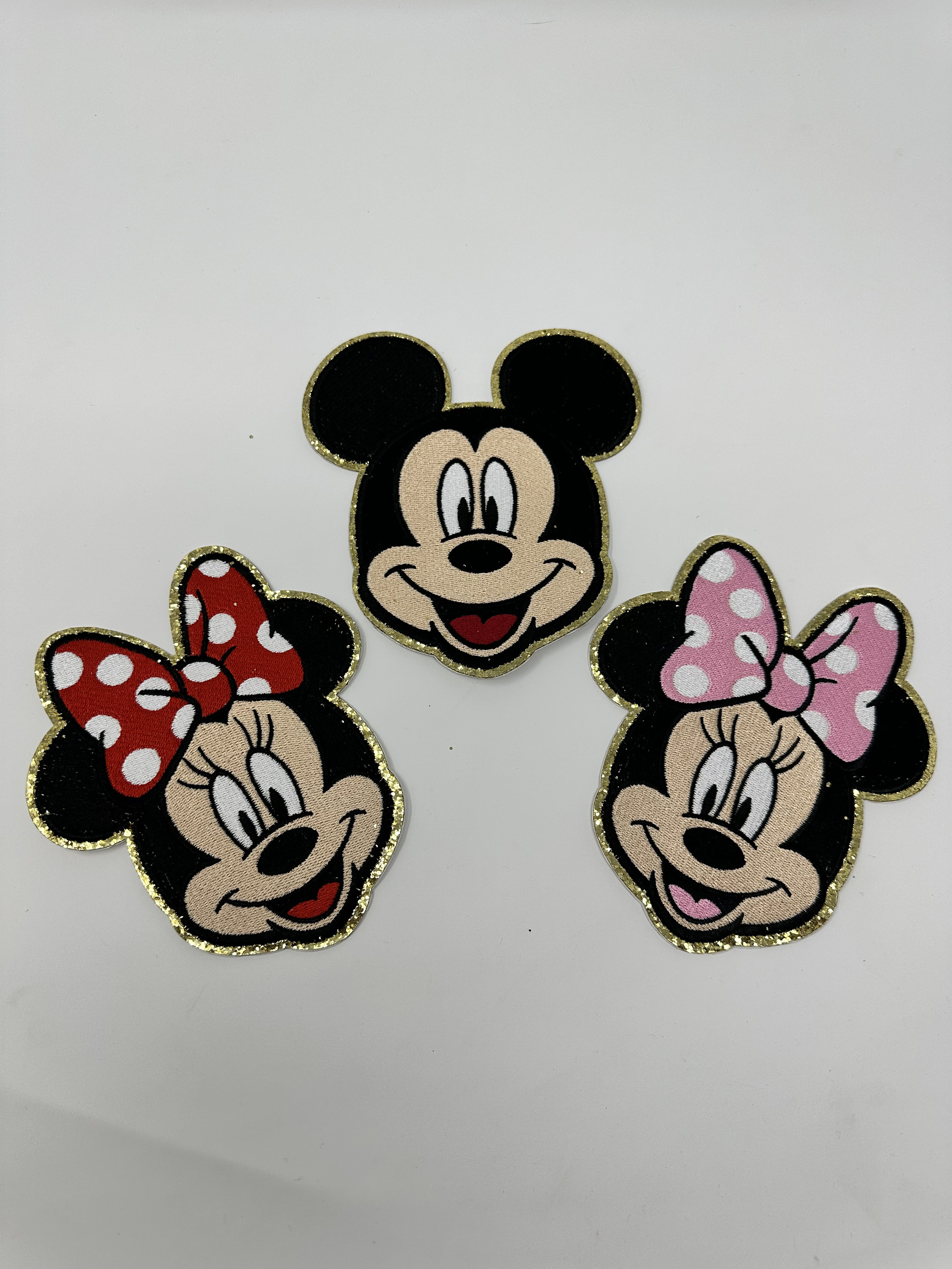 Extra Large Mickey and Minnie Mouse Patches - 6" Iron On/stick On/sew ...