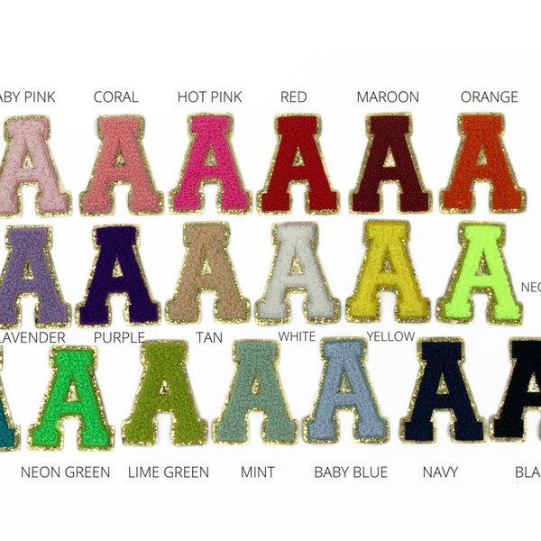 Preppy Patch Letter 3 - Etsy