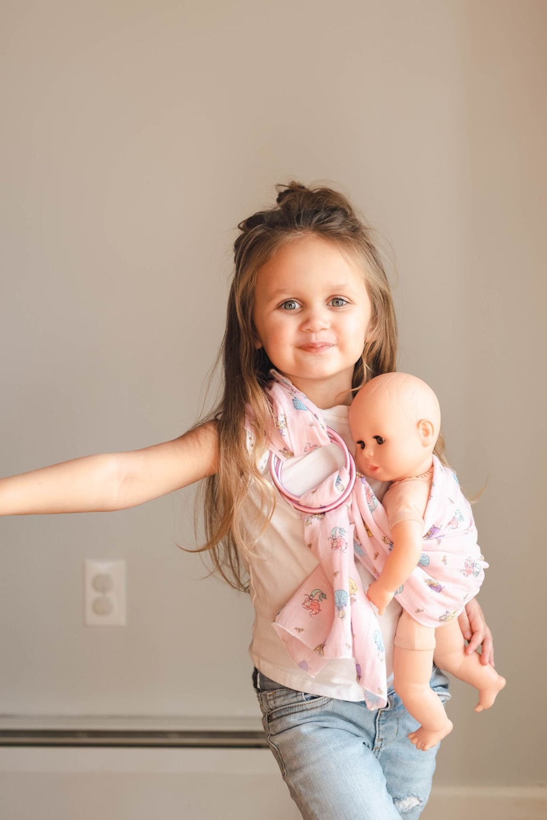 Mini Me Slings - Toddler Ring Sling TOY - Toddler Play Baby Carrier ...