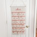 Custom Embroidered Wall Fabric Canvas Hanging Advent Calendar 4ft Tall ...
