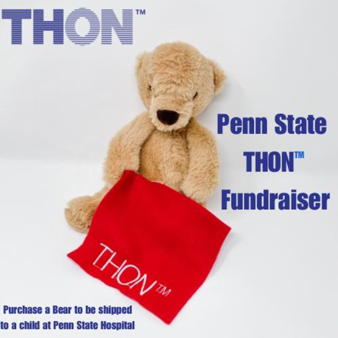 Penn State THON Fundraiser Bear With Blankie Bear and Personalized THON ...