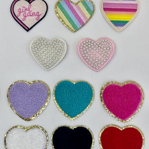 Heart Patches Stick on - Iron on - Sew on - Sticker Patches - Etsy