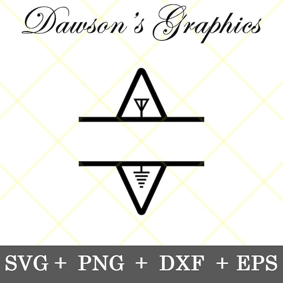 Instant Download Ham Radio Design Split Design No Call Sign | Etsy