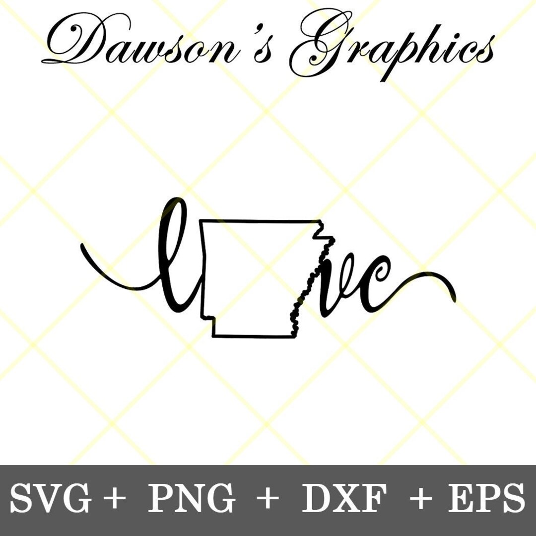 Instant Download!!! Love Arkansas Svg, Loving Svg, State Pride Svg ...