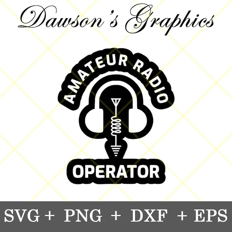Instant Download Amateur Radio Operator Logo Design Svg Ham - Etsy