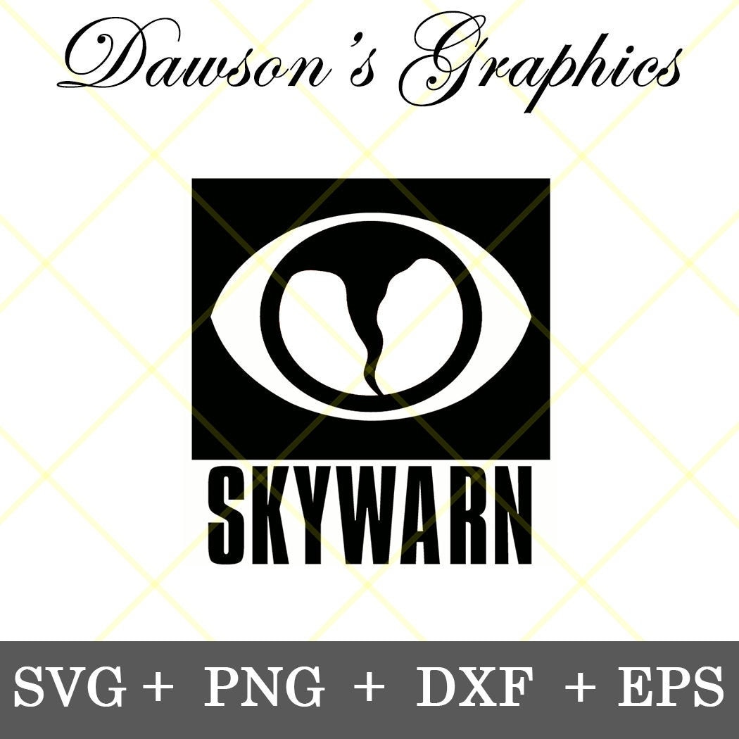 Instant Download!!! Ham Radio SKYWARN Logo Svg, Storm Spotter Svg, Amateur Ham Radio Design Svg ...