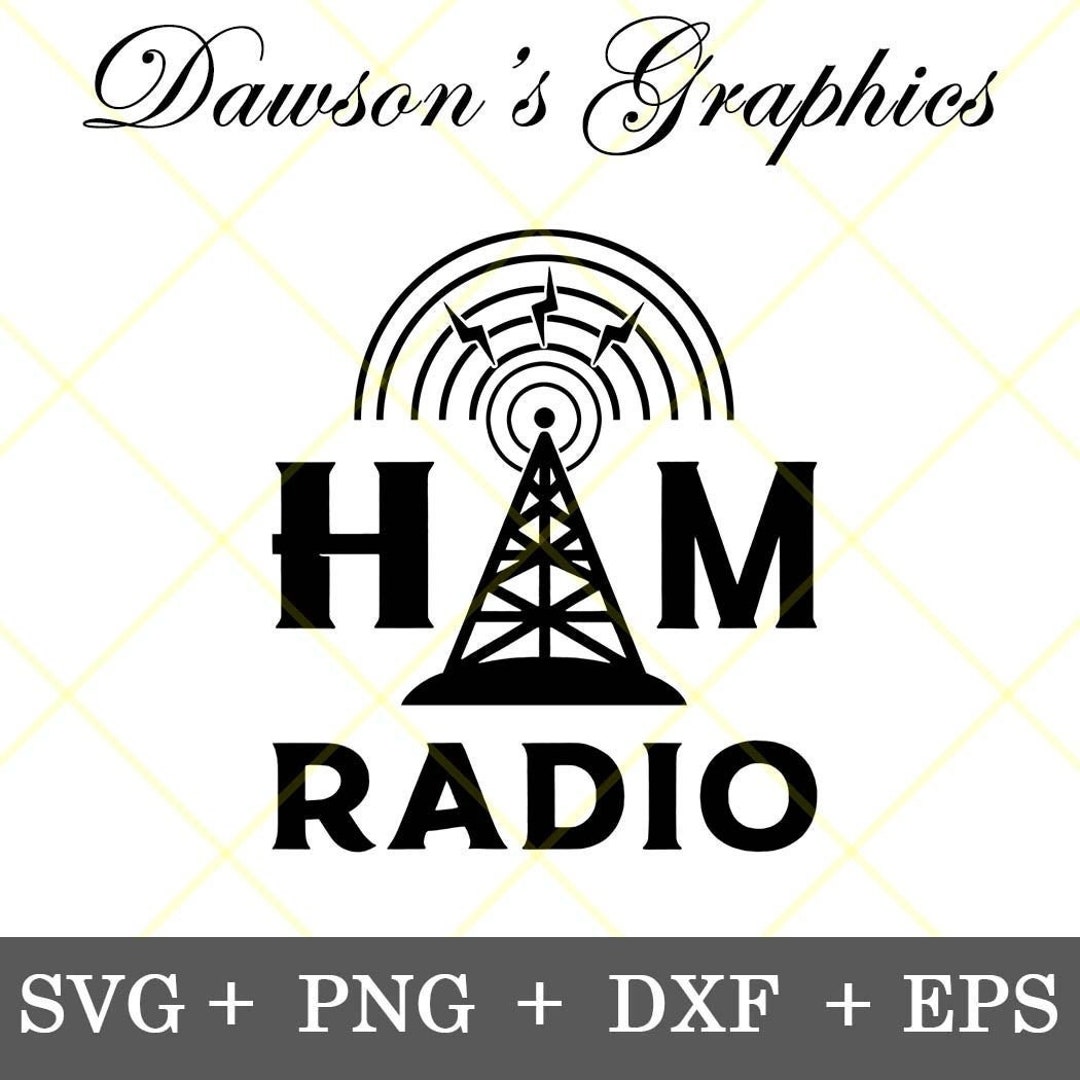 Instant Download!!! Ham Radio Design With Tower Svg Amateur Radio Clip ...