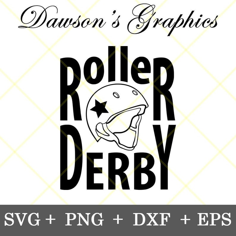 Roller Derby Design With Helmet Svg Roller Skating - Etsy