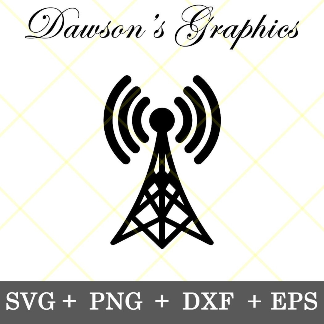Instant Download!!! Ham Radio Tower Design Svg, Amateur Radio Antenna ...