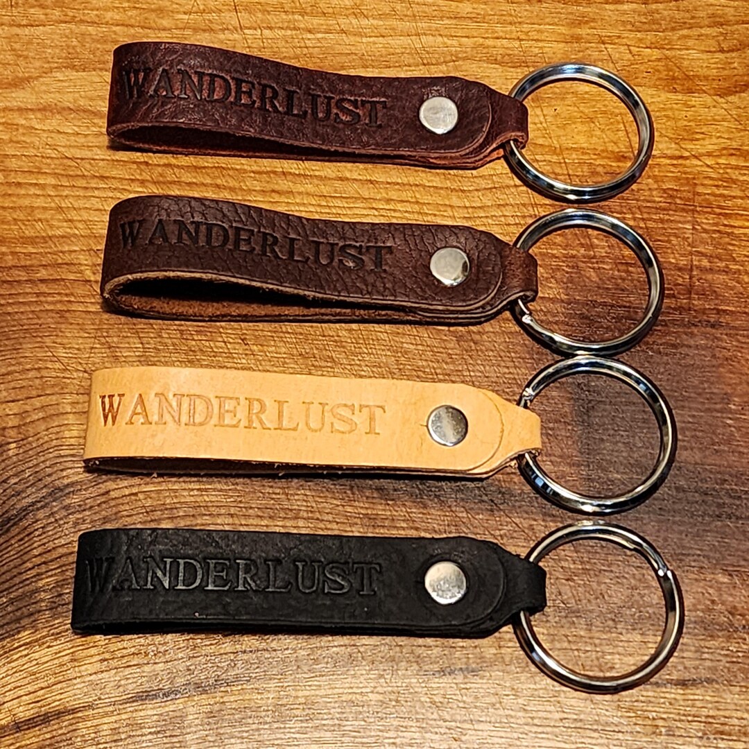 Leather Keychain, Leather Key Loop, Keychain, Leather Gift, Christmas ...