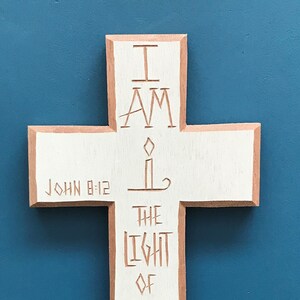 John 8, Cross With Bible Verse - Etsy