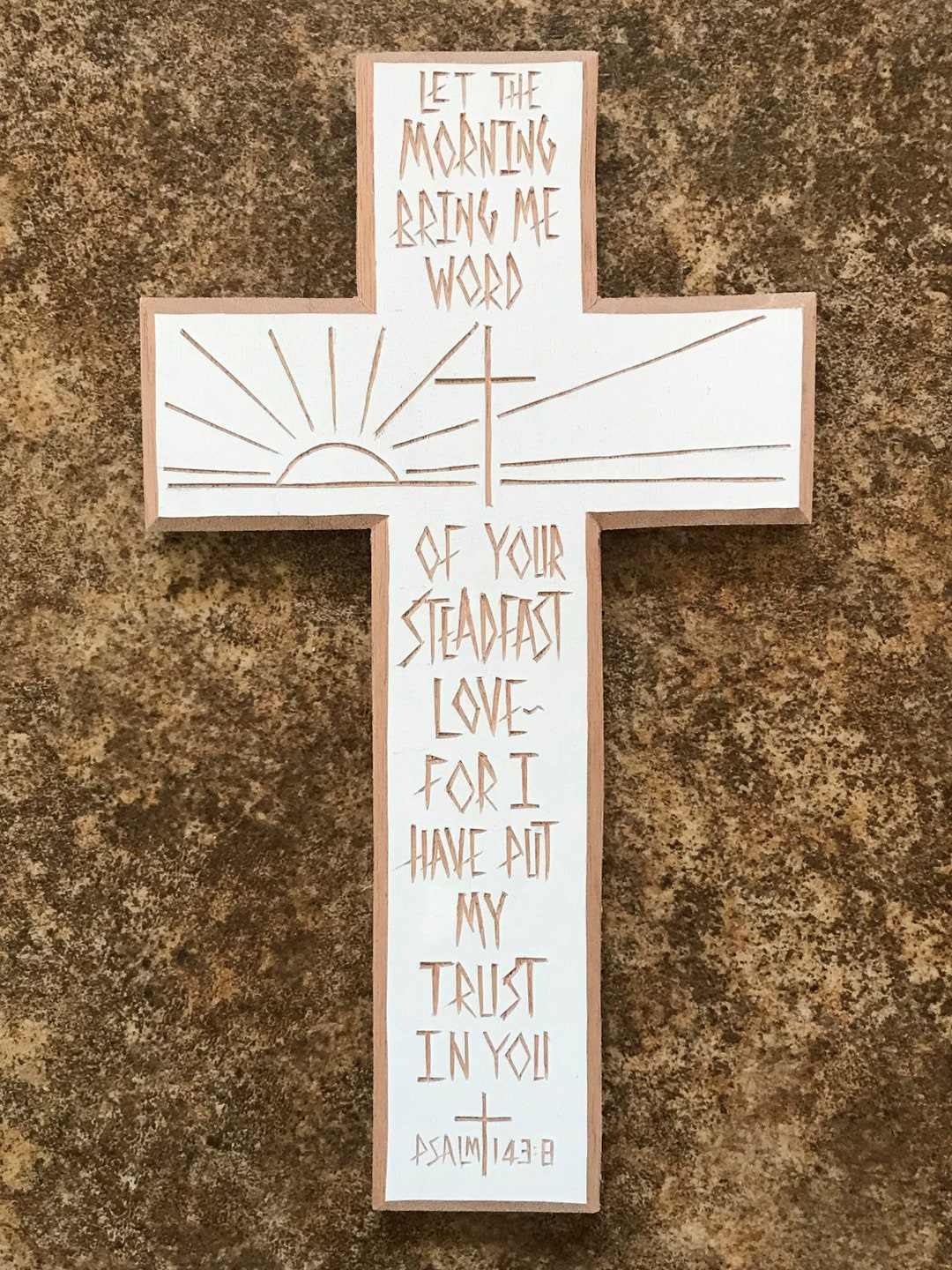 Cross With Scripture, Morning Sign, Devotional Gift - Etsy