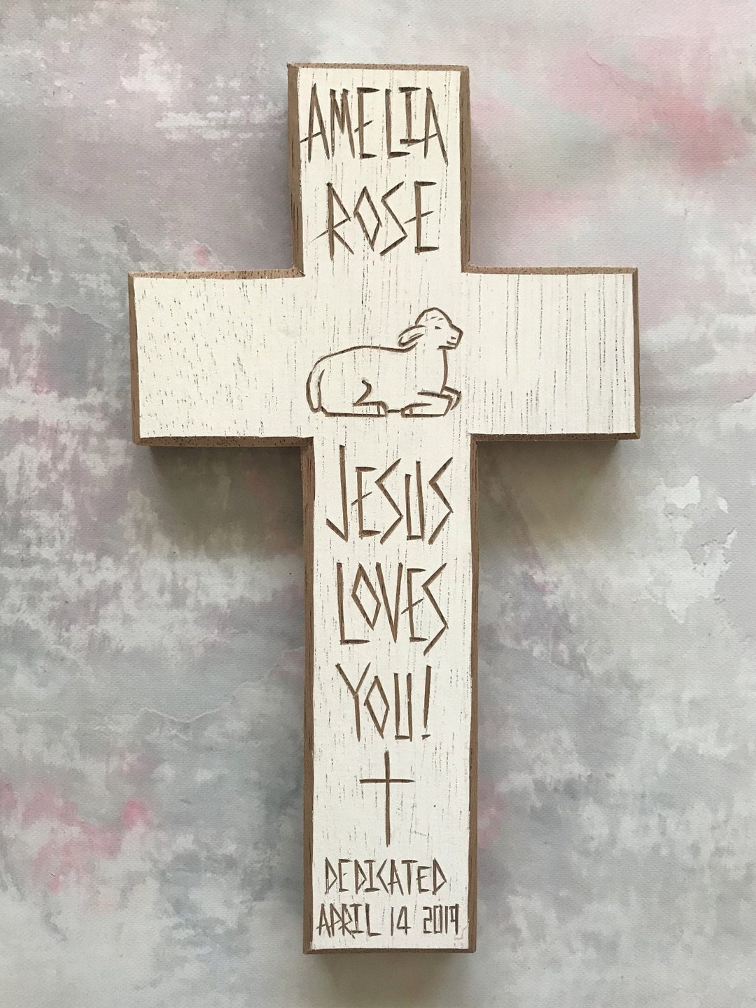 Personalized Child Dedication, Girl Dedication Cross, Baby Dedication ...