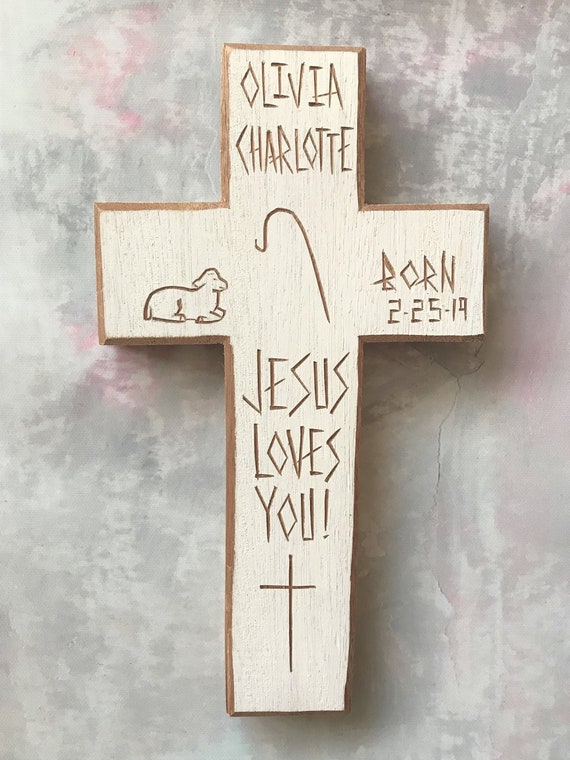 Cross for Baby Personalized Religious Baby Girl Gift - Etsy