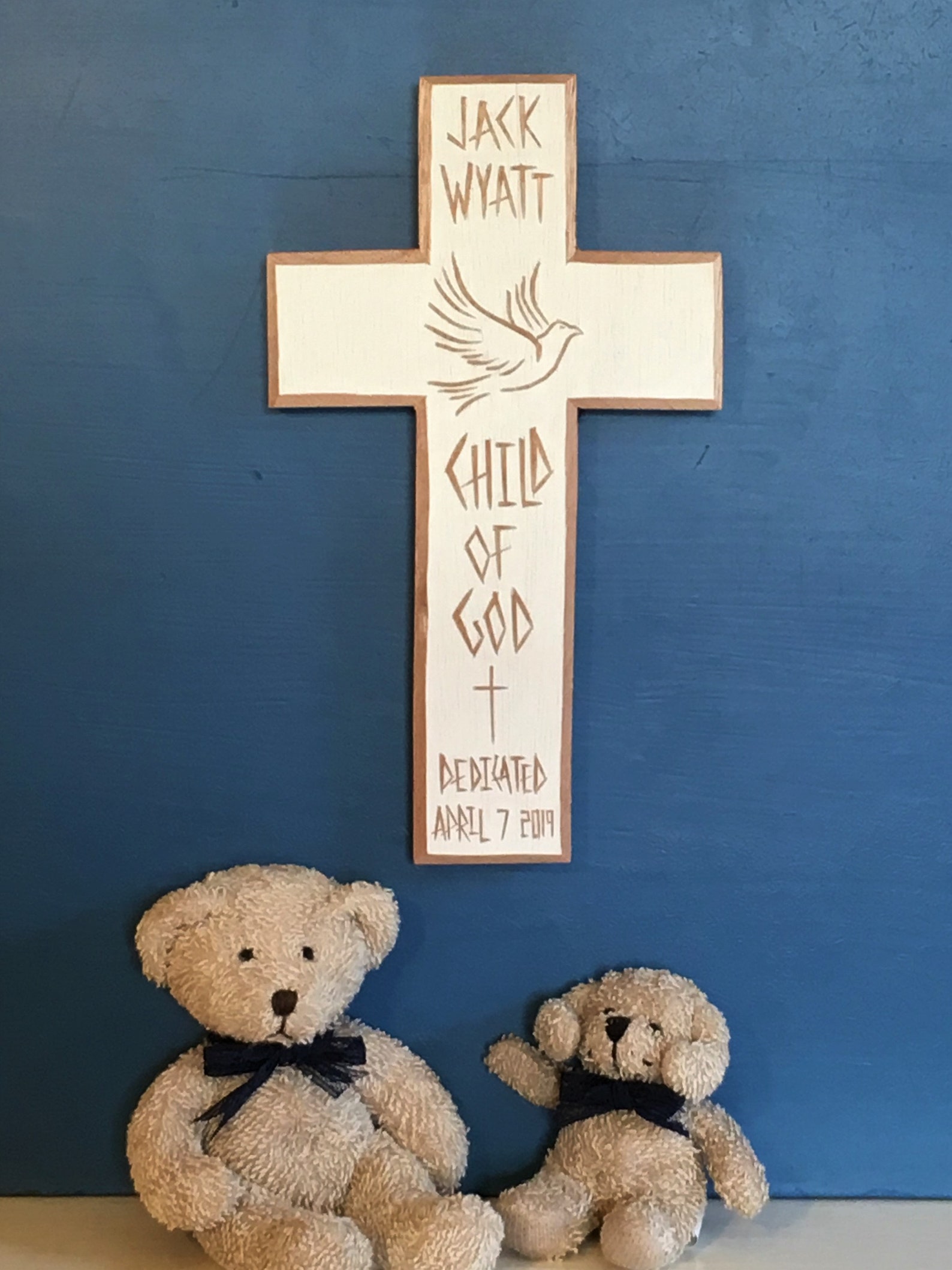 Baby Dedication Gift, Boy Dedication Cross, Personalized Child ...