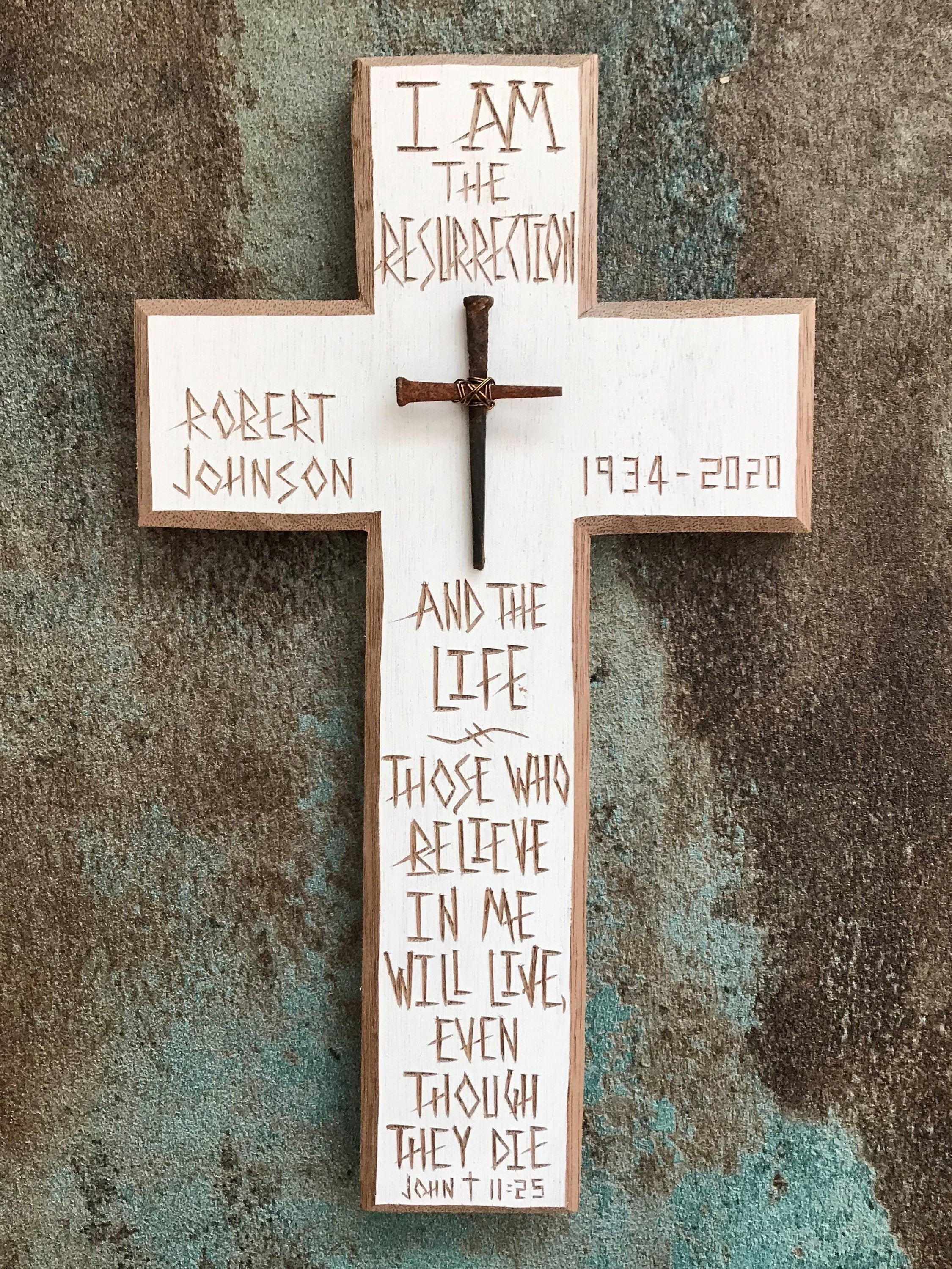 Sympathy Cross Personalized In Memory Gift Christian | Etsy