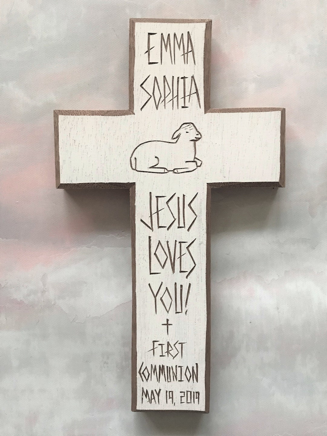 Personalized First Holy Communion Cross, First Communion Cross Custom ...